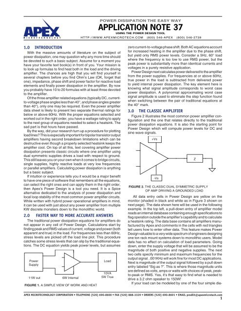 application note 37 - Apex Microtechnology