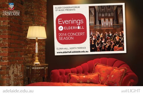 brochure - Elder Conservatorium of Music - The University of Adelaide