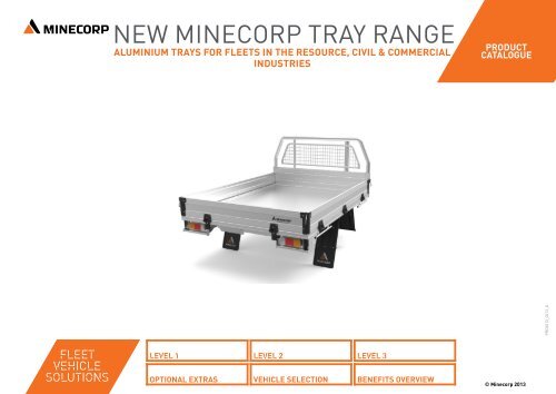 New Minecorp Aluminium Tray Range Product Release Catalogue