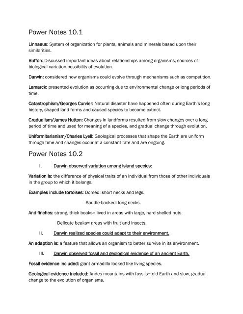 Power Notes 10.1 Power Notes 10.2
