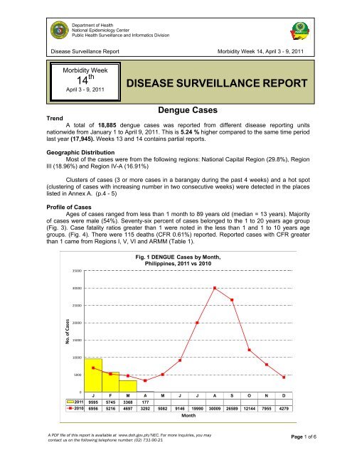 DISEASE SURVEILLANCE REPORT 14 - DOH