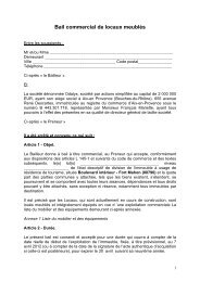 1 PROMESSE DE BAIL COMMERCIAL DE LOCAUX NUS ... - CN2i