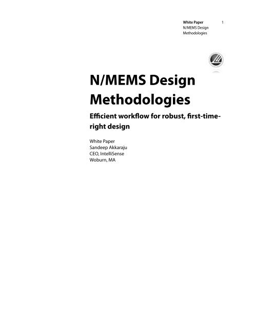 N/MEMS Design Methodologies - Europractice