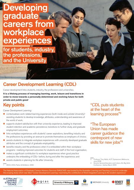 Career Development Learning brochure - Office for Learning and ...