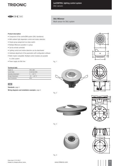 DALI MSensor - Tridonic