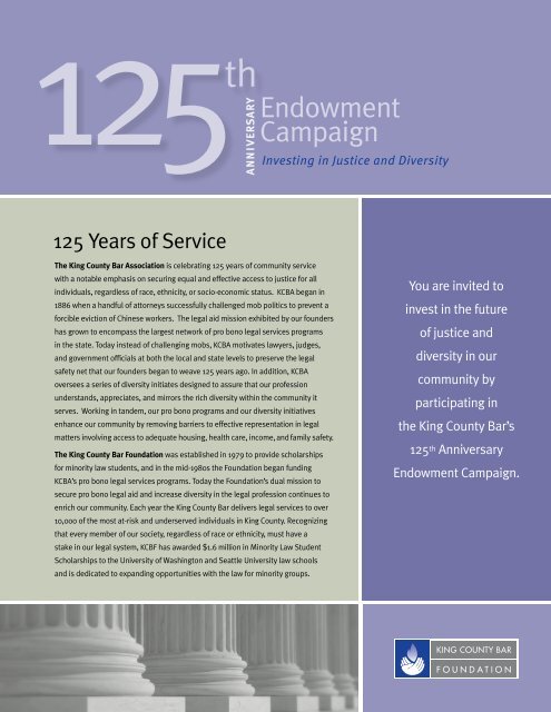 Endowment Campaign Brochure - Kcbf.org