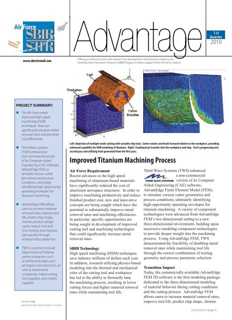 Air Force SBIR/STTR Advantage - Aerodyne Research, Inc.
