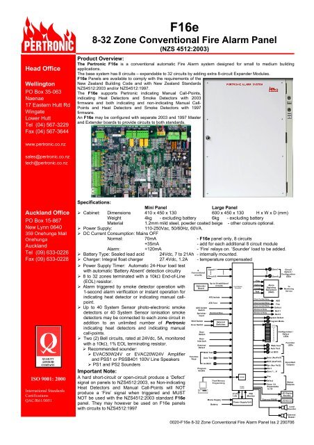8-32 Zone Conventional Fire Alarm Panel - Pertronic Industries Ltd