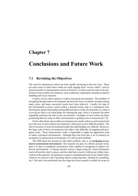 Chapter 7 Conclusions and Future Work