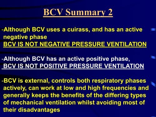 BCV Summary 2 -Although B