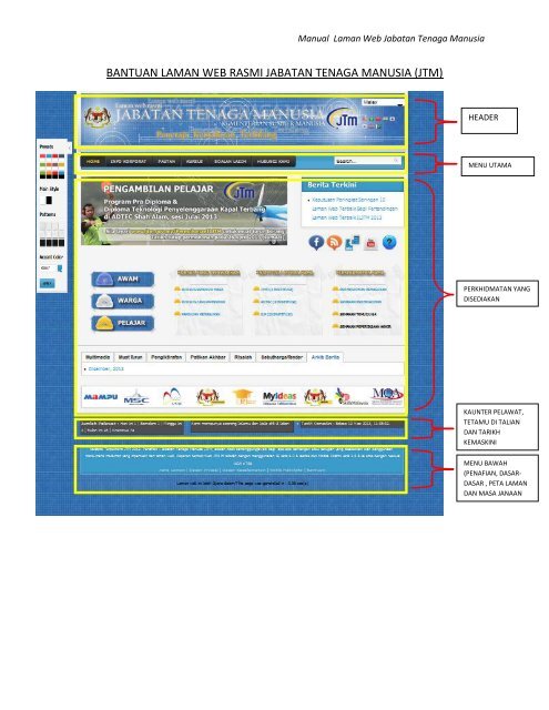 Penggunaan Laman Web - Laman Web Rasmi Jabatan Tenaga ...