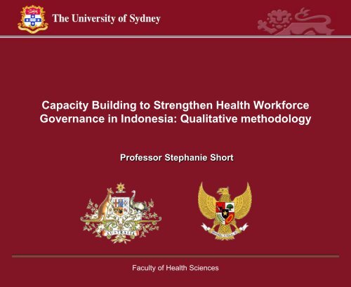 Capacity Building to Strengthen Health Workforce Governance in ...