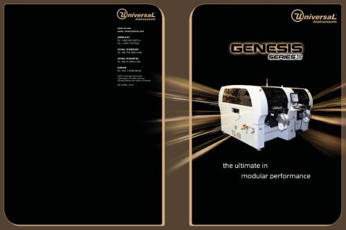 Genesis Platform Solutions brochure - Universal Instruments ...