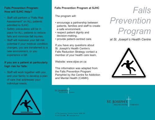 Falls Prevention Program - St. Joseph's Health Centre Toronto