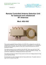 Automatic Remote Controlled Antenna Tuner For ... - Hamware