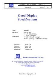 Good Display Specifications