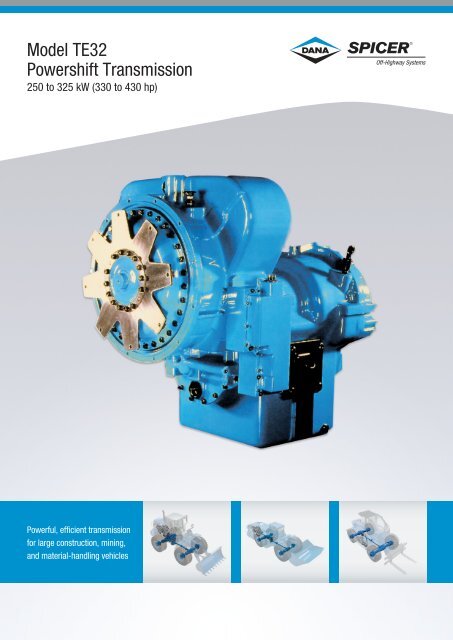 Model TE32 Powershift Transmission