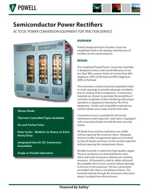 Semiconductor Power Rectifiers - Powell Industries, Inc.