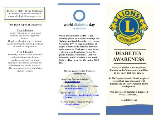 Type 2 Diabetes Pamphlets