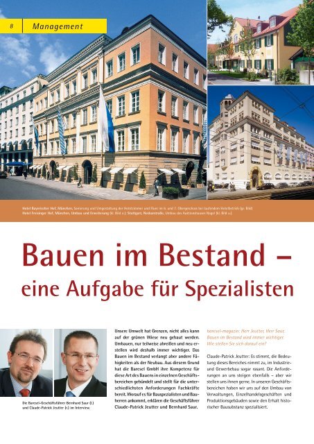 Bauen im Bestand â - Baresel GmbH
