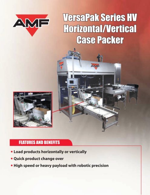 VersaPak Series HV Horizontal/Vertical Case Packer - AMF Bakery ...