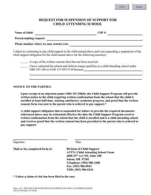 In School Suspension Forms