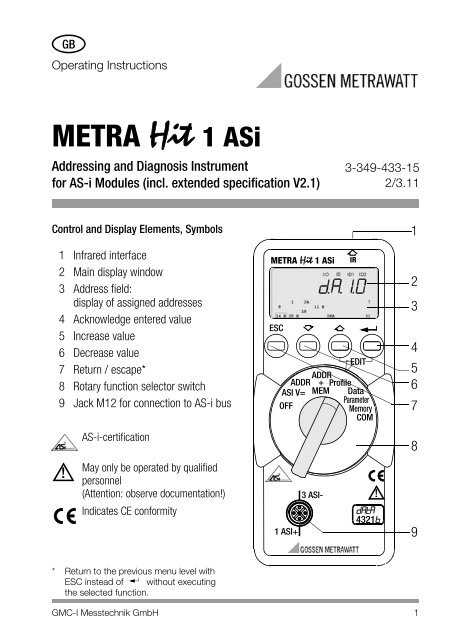 METRA Hit 1 ASi - Gossen-Metrawatt