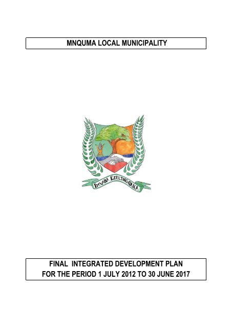 Mnquma Final IDP for 2012-2017 - 31 August 2012.pdf - Provincial ...