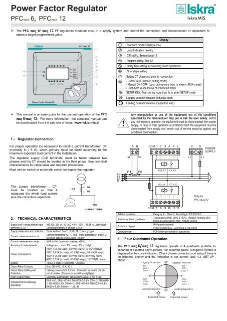 Datasheet - Iskra Sistemi
