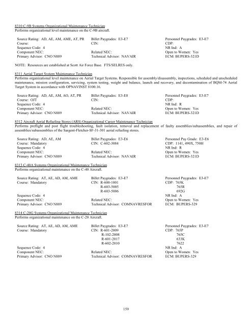 8310 C-9B Systems Organiz