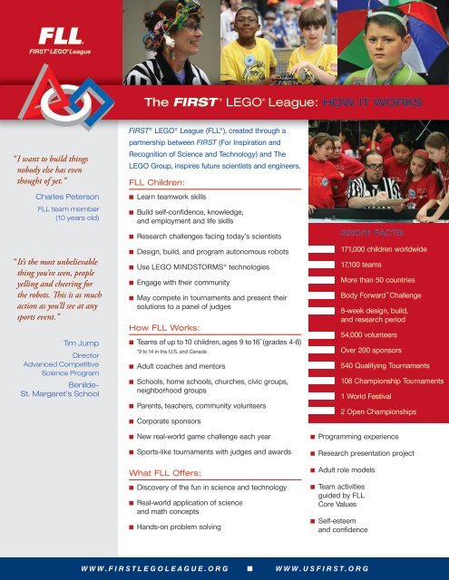 FLL How It Works Flyer - Sites