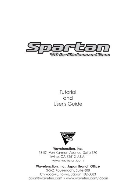 Spartan'06 - Wavefunction, Inc.