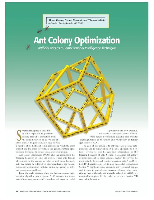Ant Colony Optimization