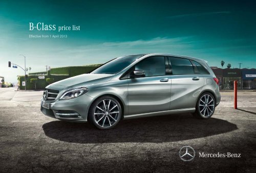 B-Class price list - Mercedes-Benz