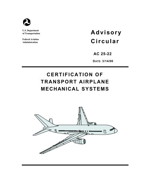 FAA Advisory Circular AC 25-22 - Corona - Smoke Machines