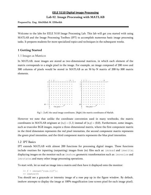 EELE 5110 Digital Image Processing Lab 02: Image Processing with ...