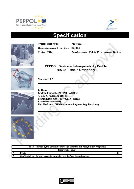 Specification - PEPPOL