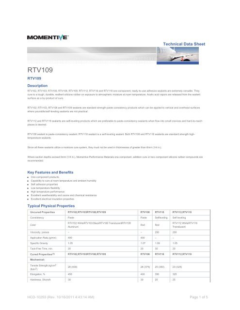 RTV109 - SINUS Electronic