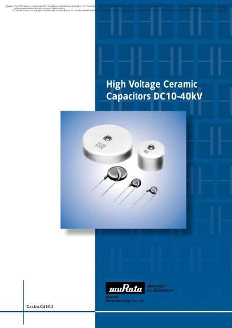 High Voltage Ceramic Capacitor