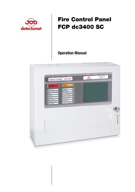 Fire Control Panel FCP dc3400 SC - Hotronic