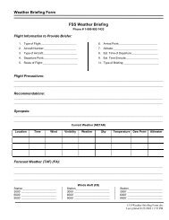 PIREP FORM NAVIGATION LOG