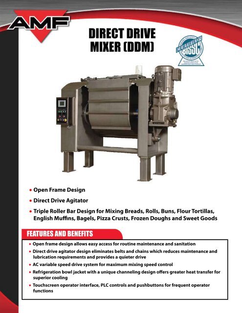 DIRECT DRIVE MIXER (DDM) - AMF Bakery Systems