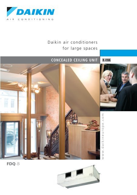 Daikin air conditioners for large spaces FDQ-B