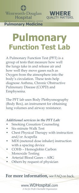 Pulmonary Function Test