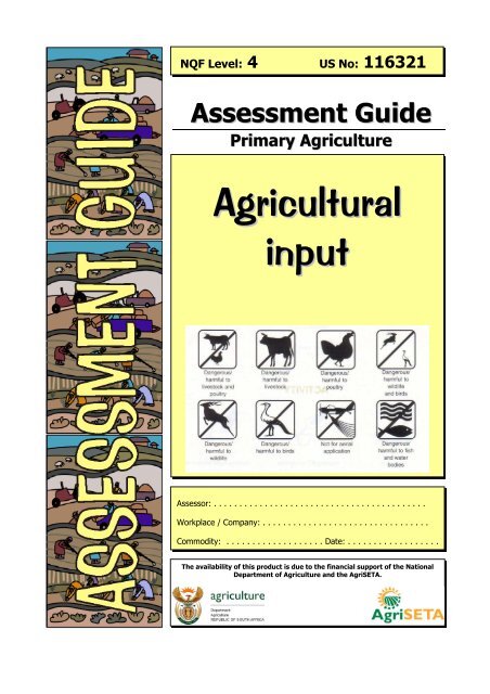 Agricultural input - AgriSETA