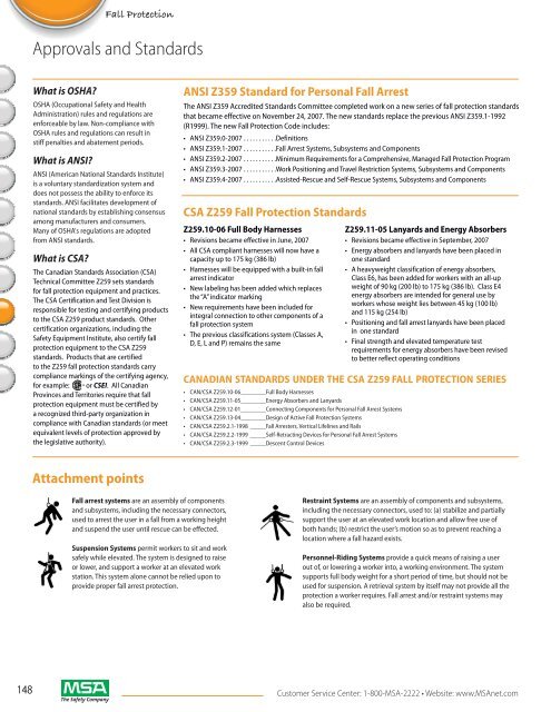 MSA Tripods & Fall Protection - 5 Alarm Fire and Safety Equipment