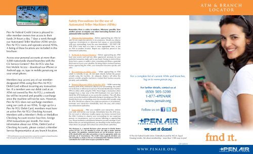 ATM & BRANCH LOCATOR - Pen Air Federal Credit Union