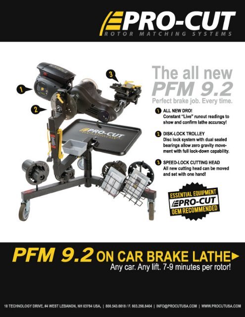 EPRO-C UT - Pro-Cut USA On-Car Brake Lathes