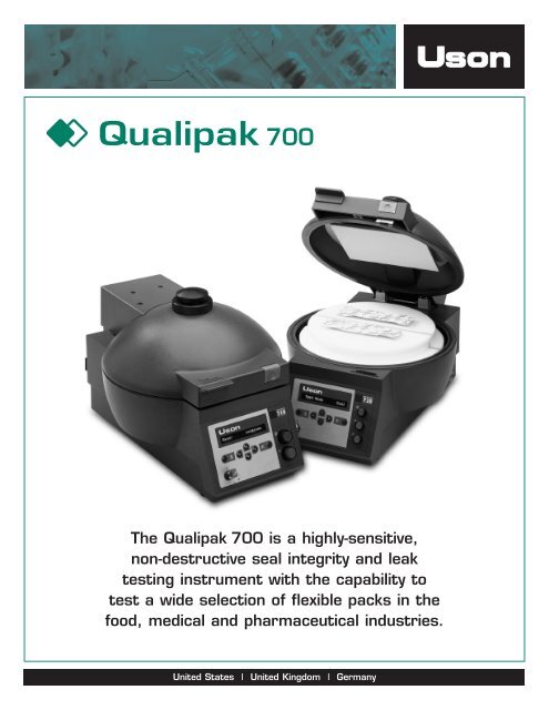 The Qualipak 700 is a highly-sensitive, non-destructive ... - E-Tronics