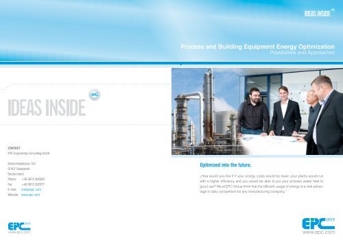 Process and Building Equipment Energy Optimization - EPC Group